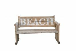 Neerploffen als op het strand met de steigerhouten bank BeachBench ...